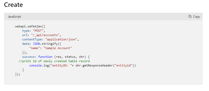 Power Apps Portal Web API